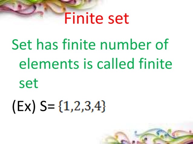 Business Mathematics - Types of sets | PPTX | Physics | Science