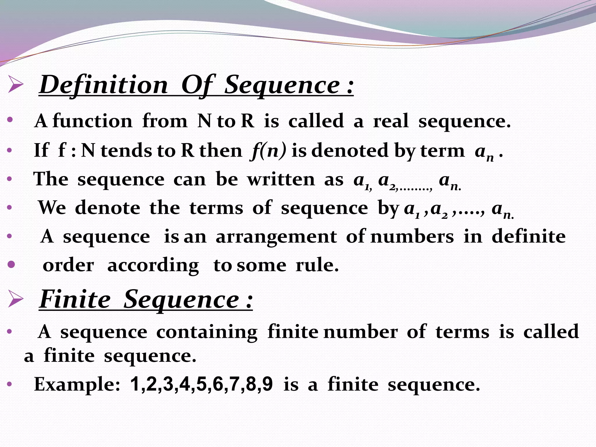 Sequences And Series Mathematics Pptx