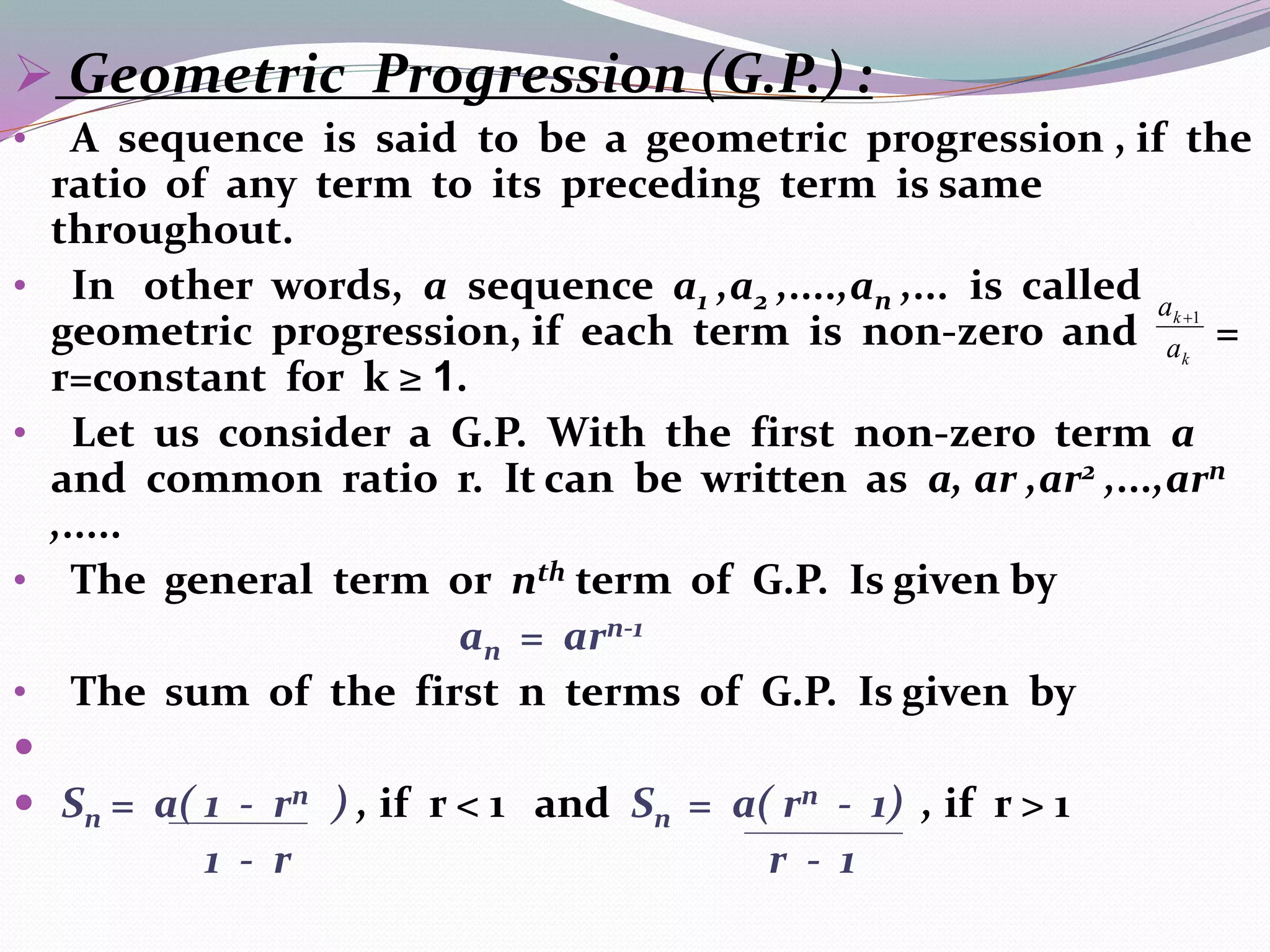 Sequences and Series (Mathematics) | PPTX
