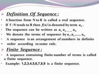 Sequences and Series (Mathematics) | PPTX