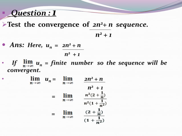 Sequences and Series (Mathematics) | PPTX