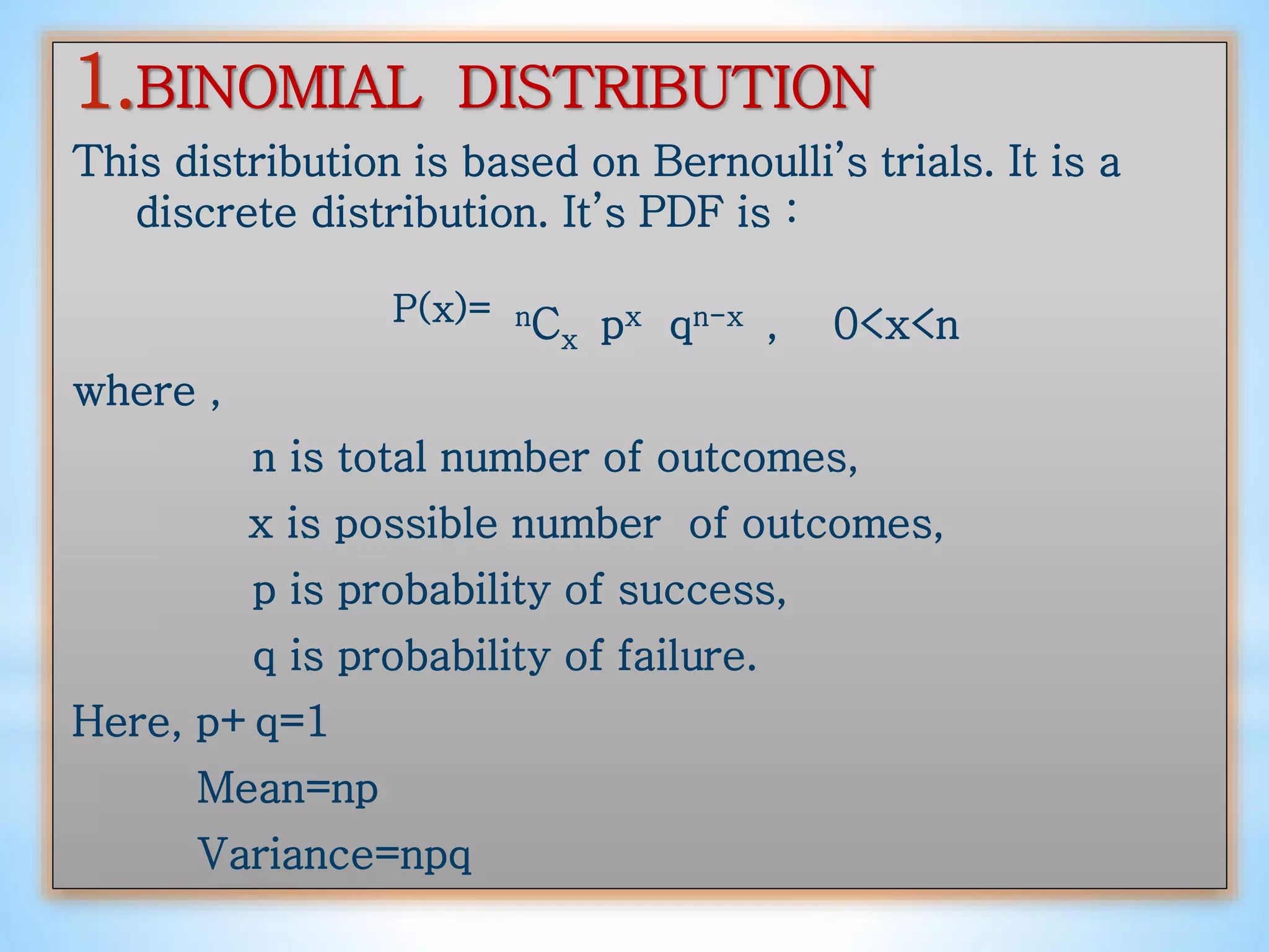 Probability Distribution | PPTX | Physics | Science