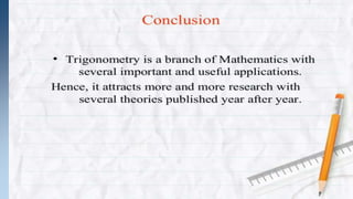 Trigonometry Maths ppt | PPT