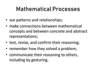 MATHEMATICAL PROCESSES | PPT