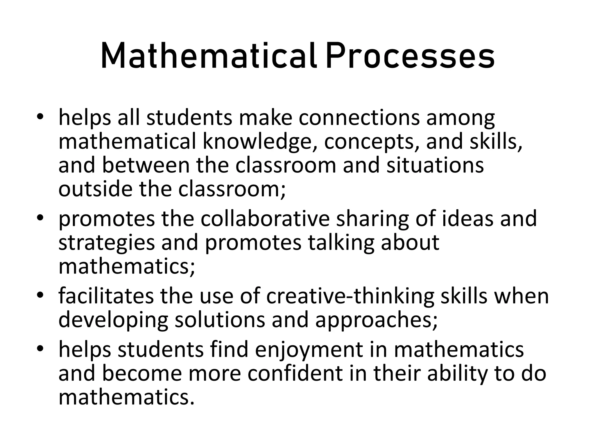 mathematical process | PPTX
