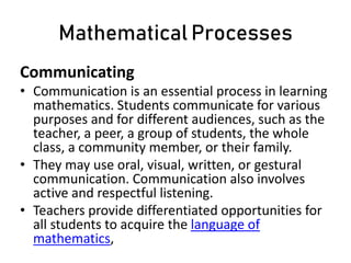 mathematical process | PPTX
