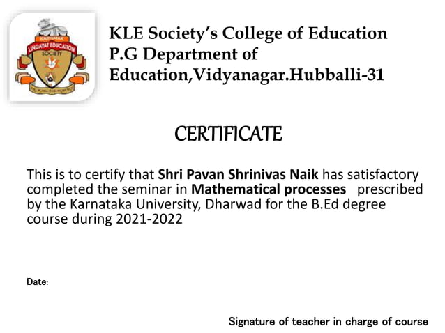 mathematical process | PPTX