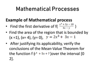 mathematical process | PPTX