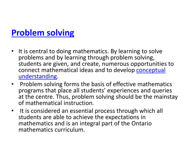 mathematical process | PPTX