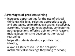 mathematical process | PPTX