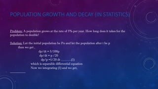 Applicationof Differential Equation Pptx