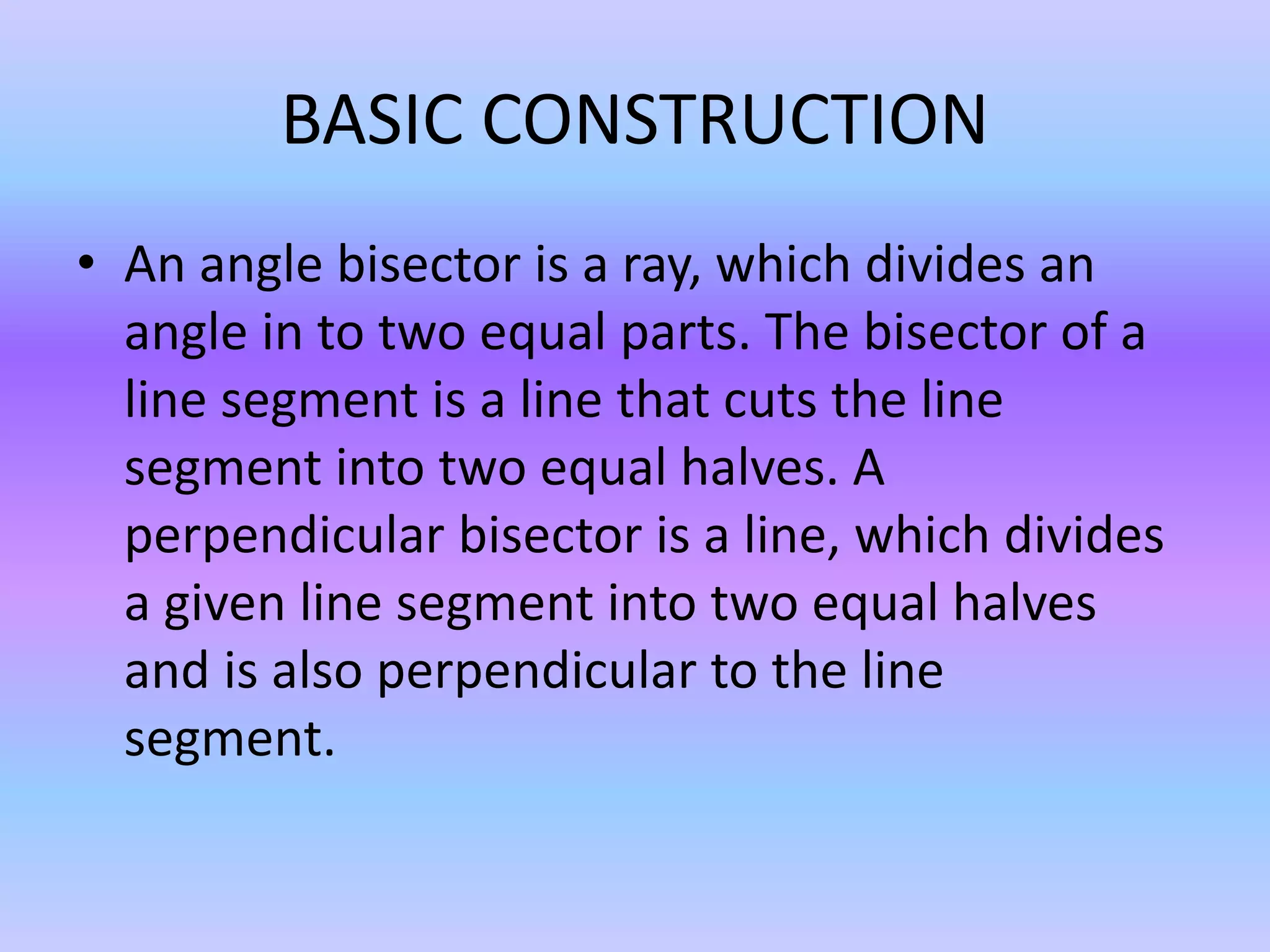 Construction of maths class 9th | PPTX
