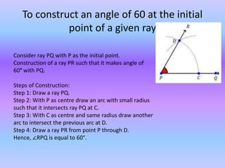 Construction of maths class 9th | PPT
