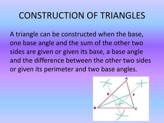 Construction of maths class 9th | PPT