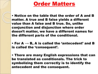 Maths P.P.T. Connectives | PPT