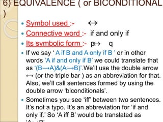 Maths P.P.T. Connectives | PPT