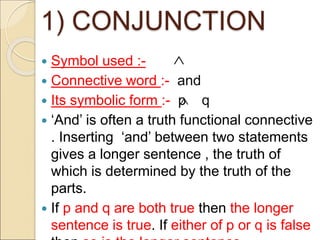 Maths P.P.T. Connectives | PPT