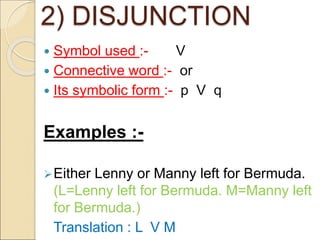 Maths P.P.T. Connectives | PPT