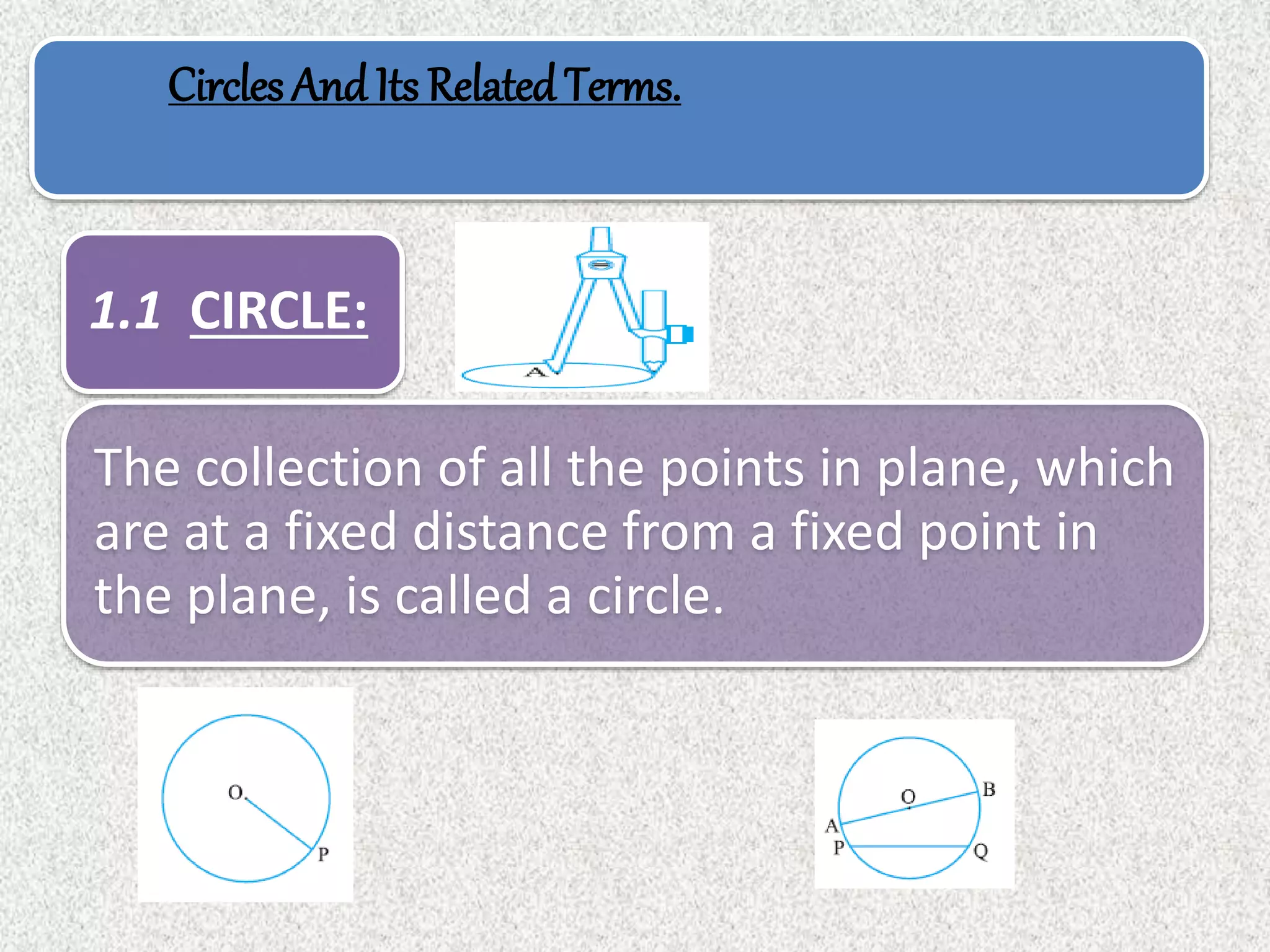 Maths Circle PPT Class10 | PPTX