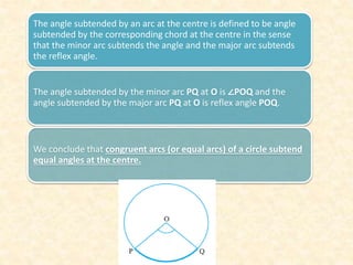 Maths Circle PPT Class10 | PPTX