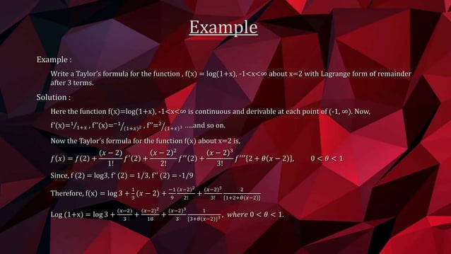 Taylor Series Expansion of Log(1+x) | PPTX