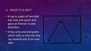 Maths ppt line, line segment, point and ray (1) | PPSX