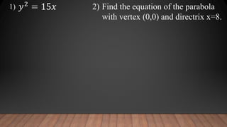 Maths PPT on parabola Class 11.pptx