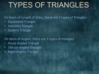 Math's ppt on triangles | PPTX
