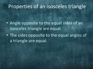 Math's ppt on triangles | PPTX