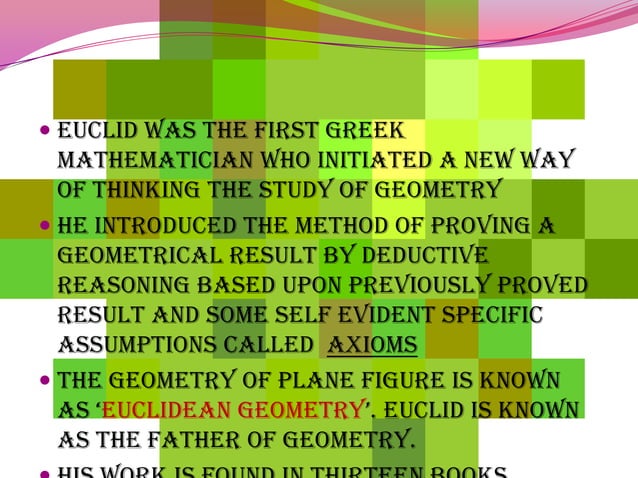 Mathematics Euclid's Geometry - My School PPT Project | PPTX ...