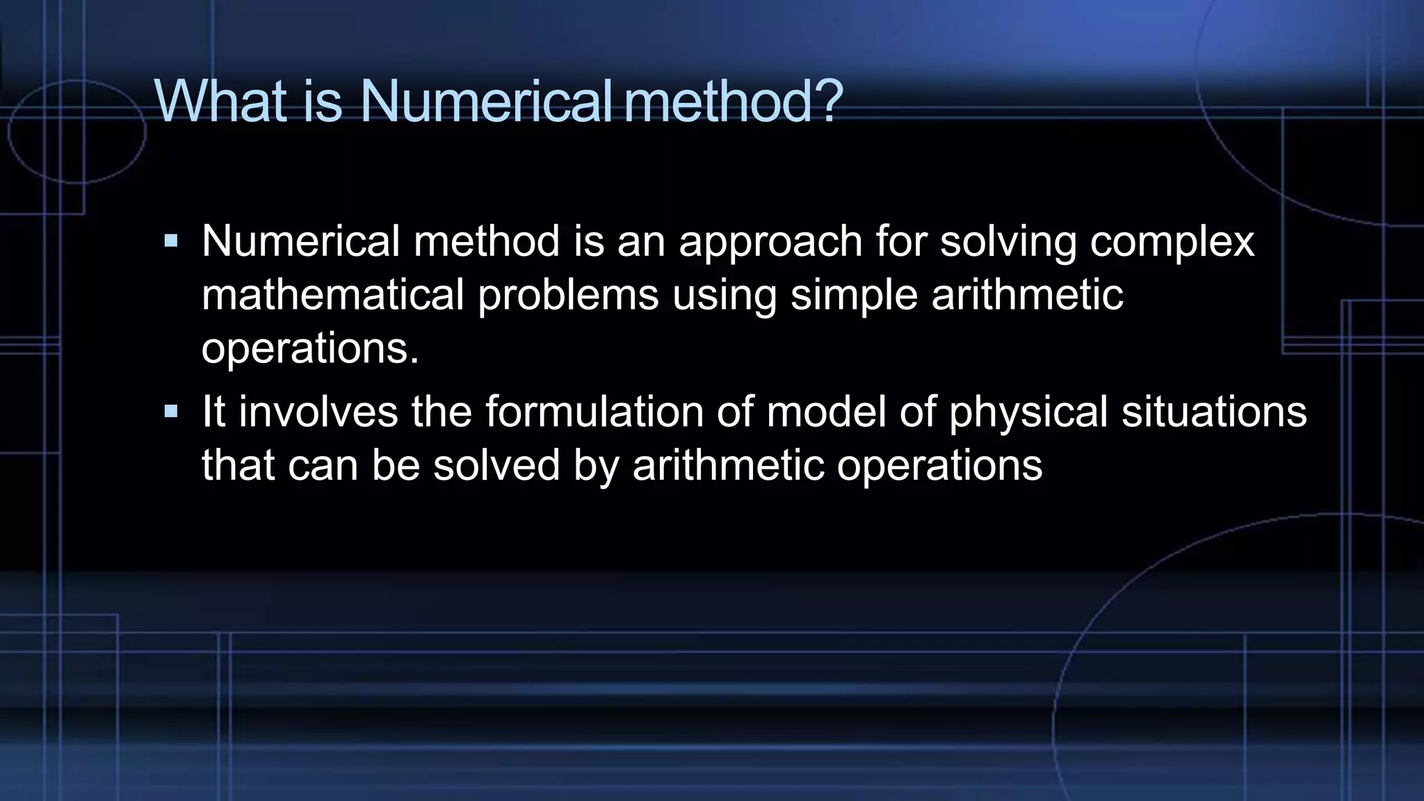 Numerical Methods | PPTX