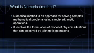 Numerical Methods | PPTX