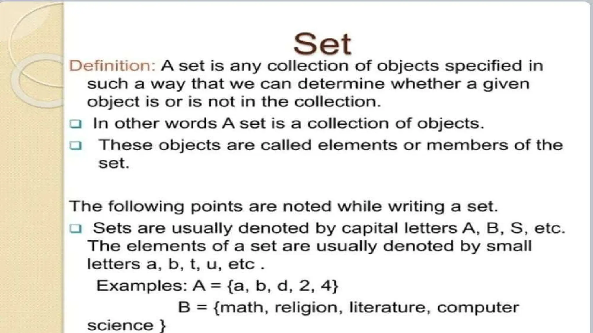 Chapter - 1 sets mathematics class 12 pptx | PPT