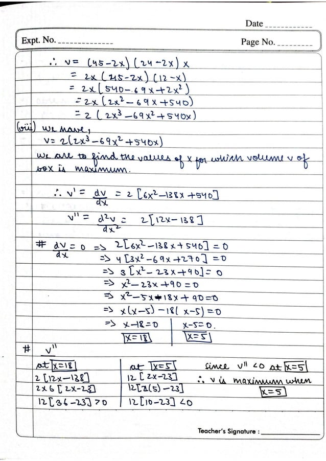 Maths practical file (class 12) | PDF