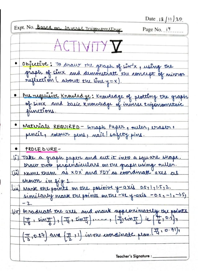 Maths practical file (class 12) | PDF