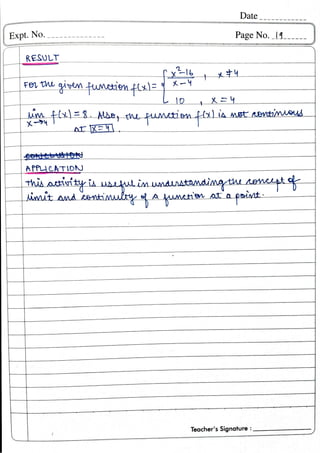 Maths practical file (class 12) | PDF