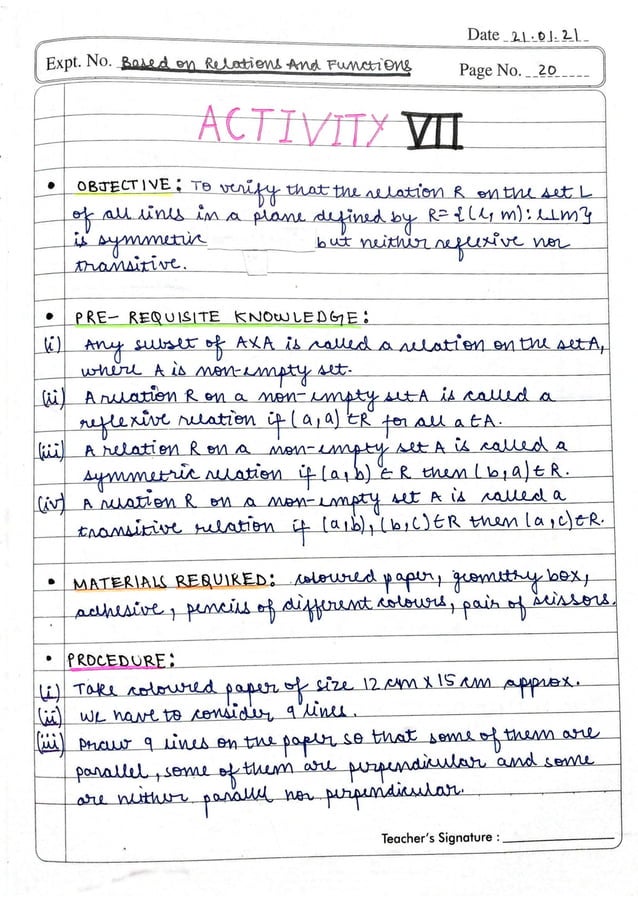 Maths practical file (class 12) | PDF