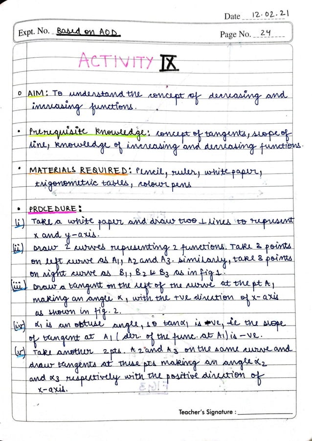 Maths practical file (class 12) | PDF