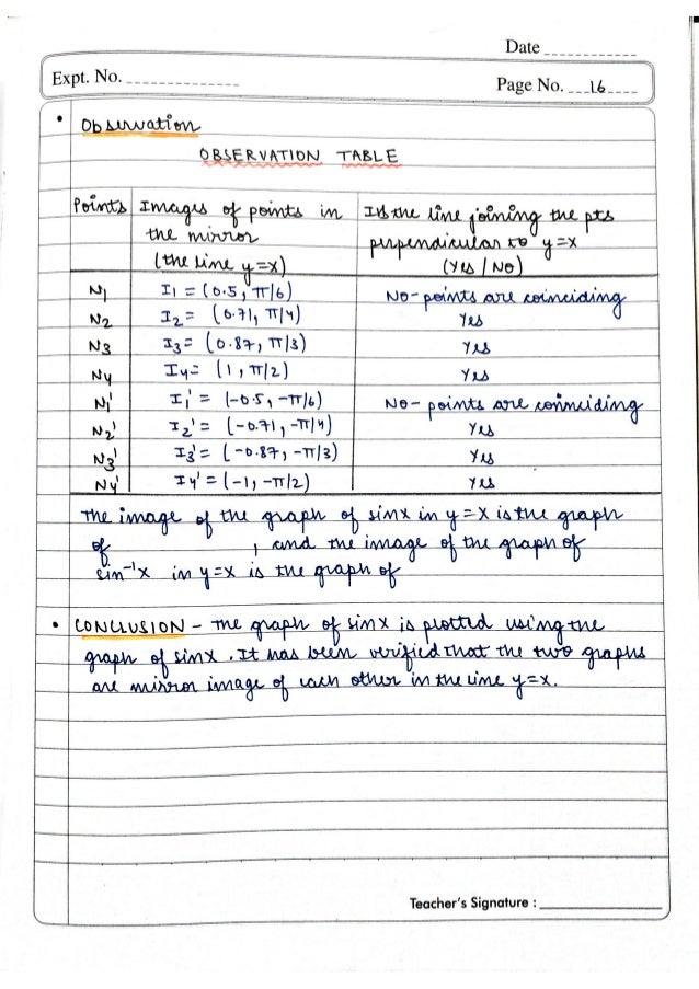 Maths practical file (class 12)
