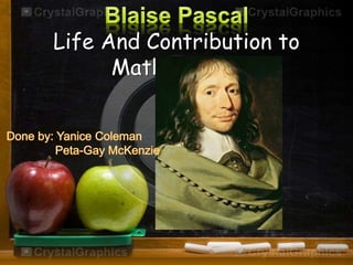 Blaise Pascal Quote About Math