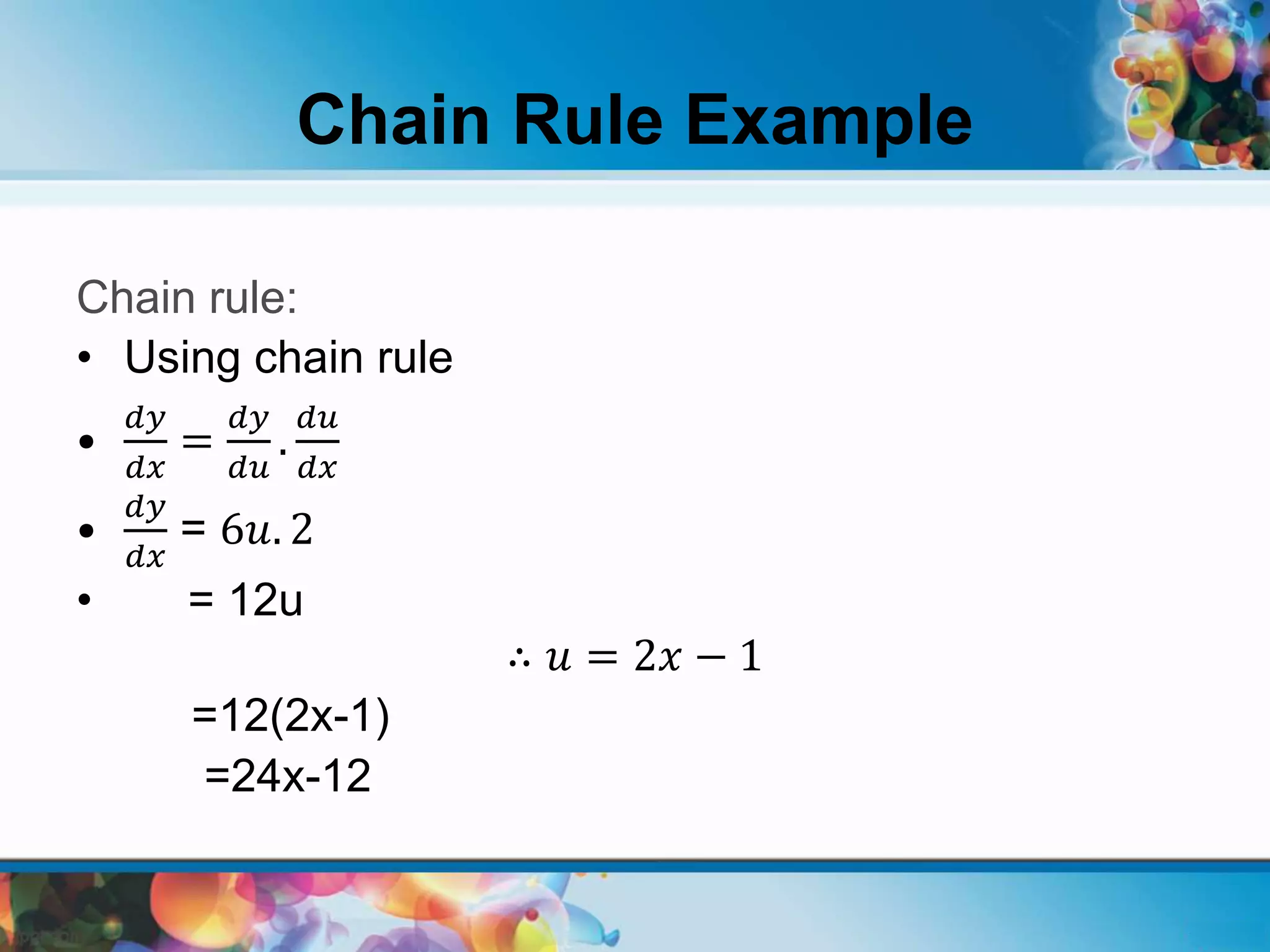 Derivatives and their Applications | PPTX