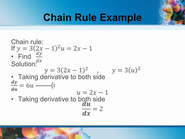 Derivatives and their Applications | PPTX
