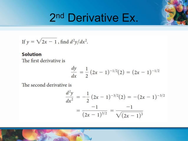 Derivatives and their Applications | PPTX