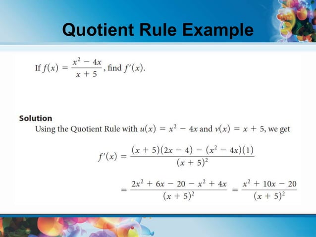 Derivatives and their Applications | PPT
