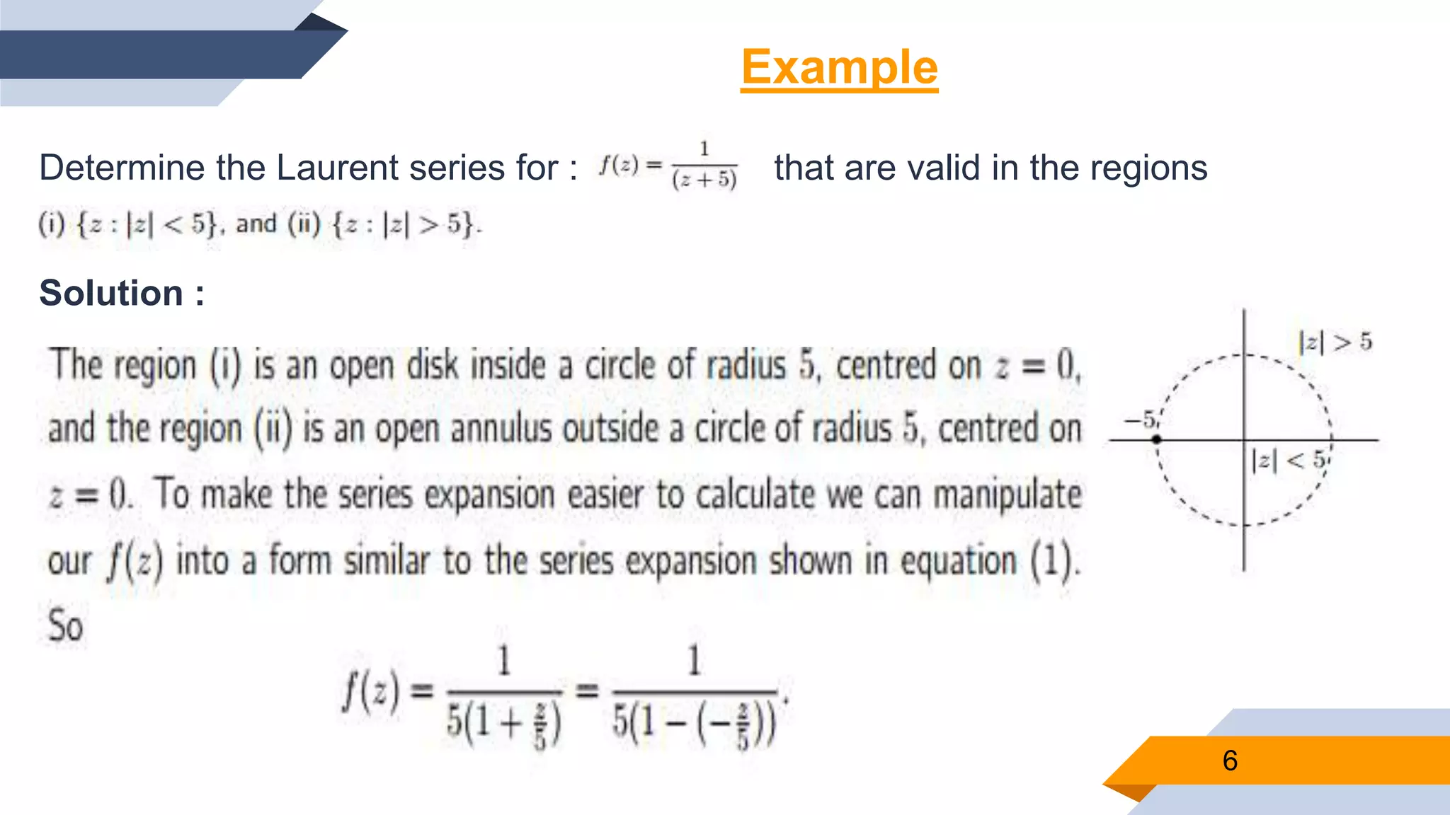 Laurent's Series & Types of Singularities | PPTX | Physics | Science