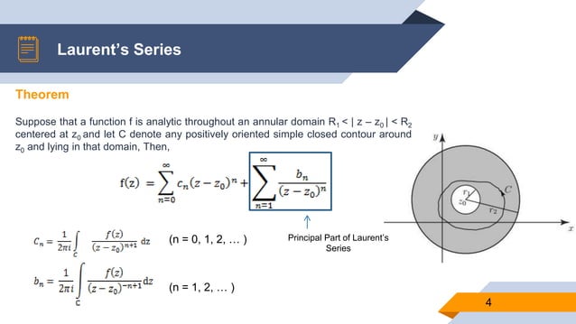 Laurent's Series & Types of Singularities | PPTX | Physics | Science
