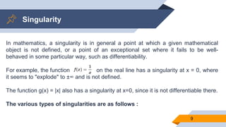 Laurent's Series & Types of Singularities | PPTX