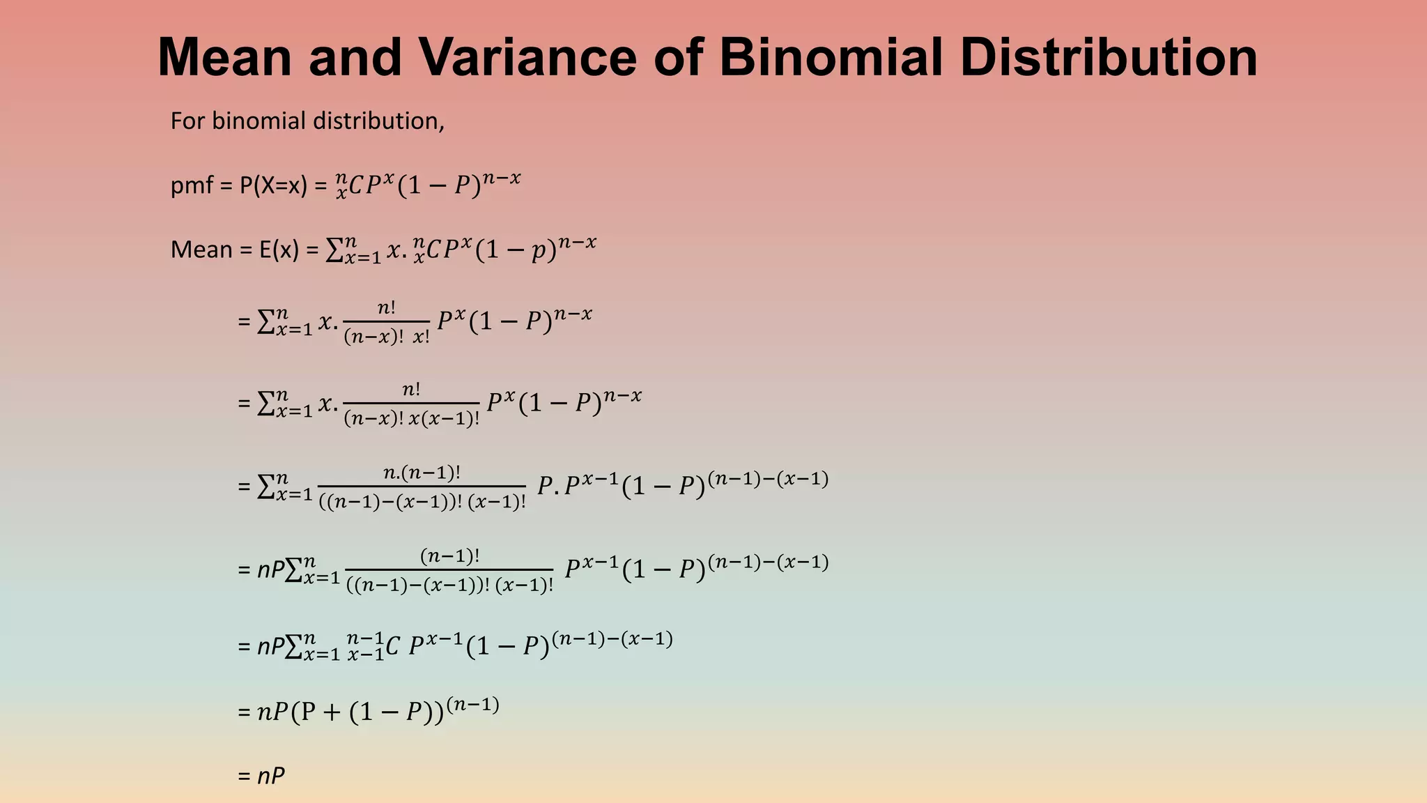 Probability Distribution - Binomial, Exponential and Normal | PPT
