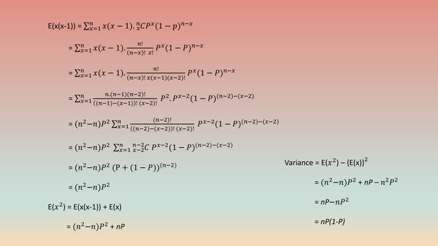 Probability Distribution - Binomial, Exponential and Normal | PPT