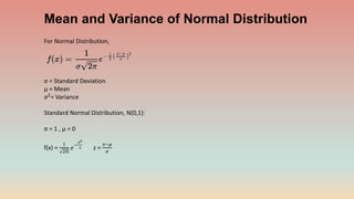 Probability Distribution - Binomial, Exponential and Normal | PPT